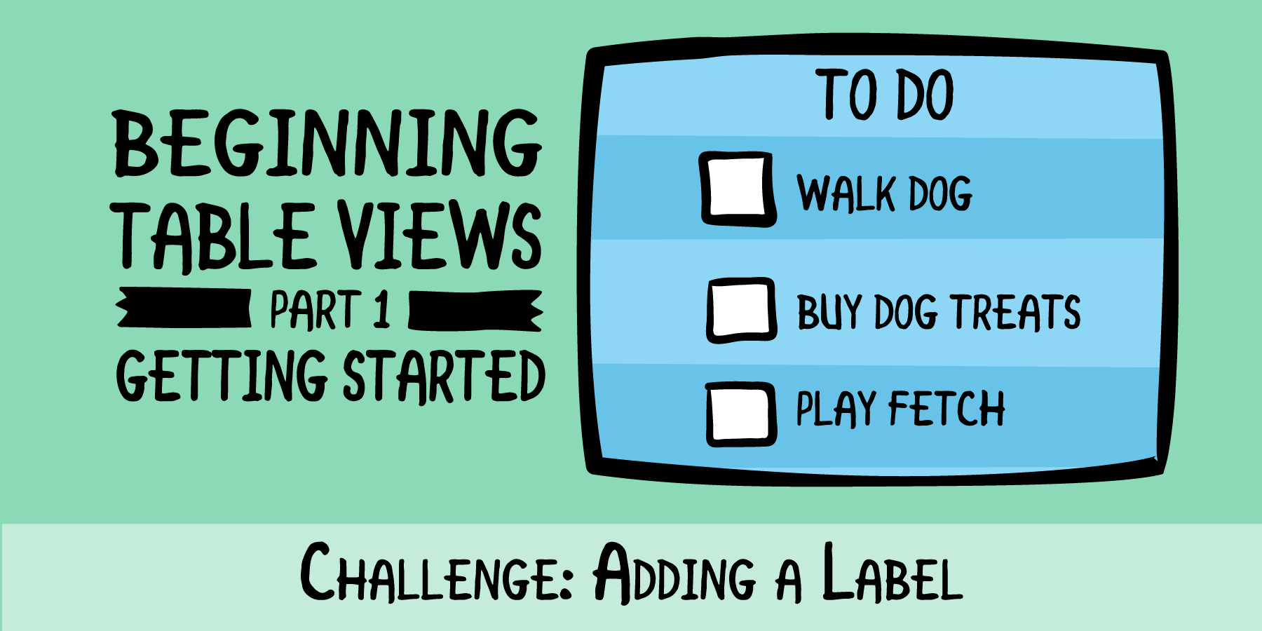 Beginning Table Views, Episode 5: Challenge: Adding a Label | Kodeco