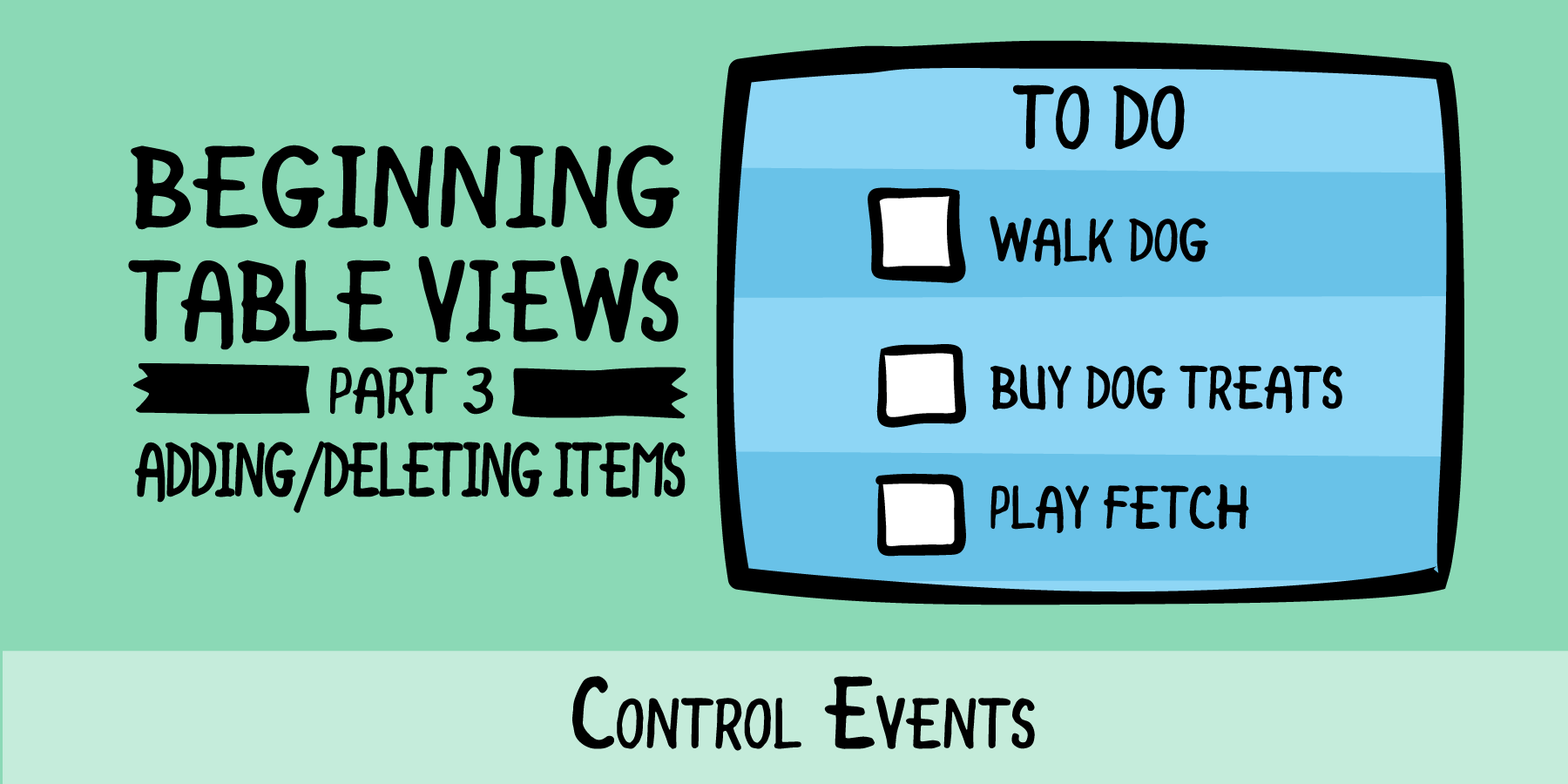 Beginning Table Views, Episode 31: Control Events | Kodeco